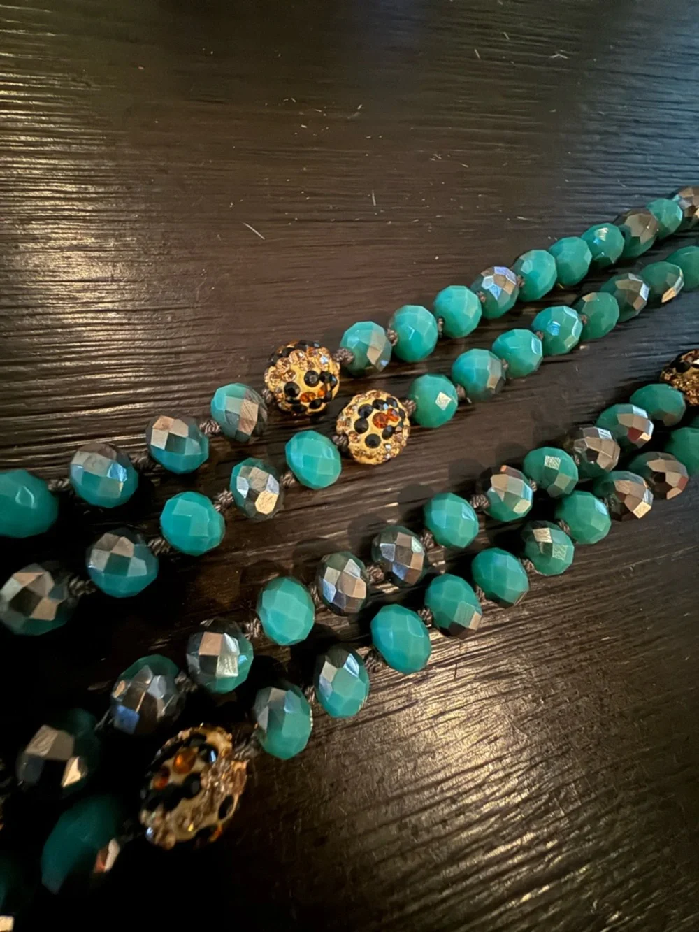 Jewelry | Turquoise Color Beaded Multi Strand Necklace Boho Western ...